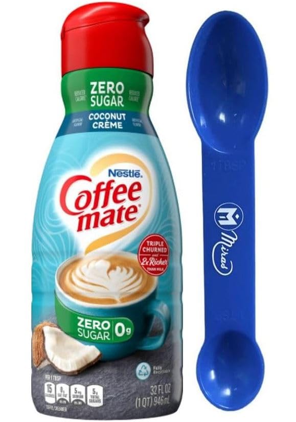Amazon.com : (Pack of 1) Coffee Creamer Sugar Free Zero Sugar Coconut ...