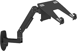 V62WT Aluminum Alloy Mechanical Spring Arm Wall Mount Laptop Stand ...