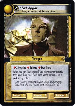 STAR TREK CCG 2E PROMO FOIL NEL APGAR TEMPERAMENTAL RESEARCHER 0D24 at ...