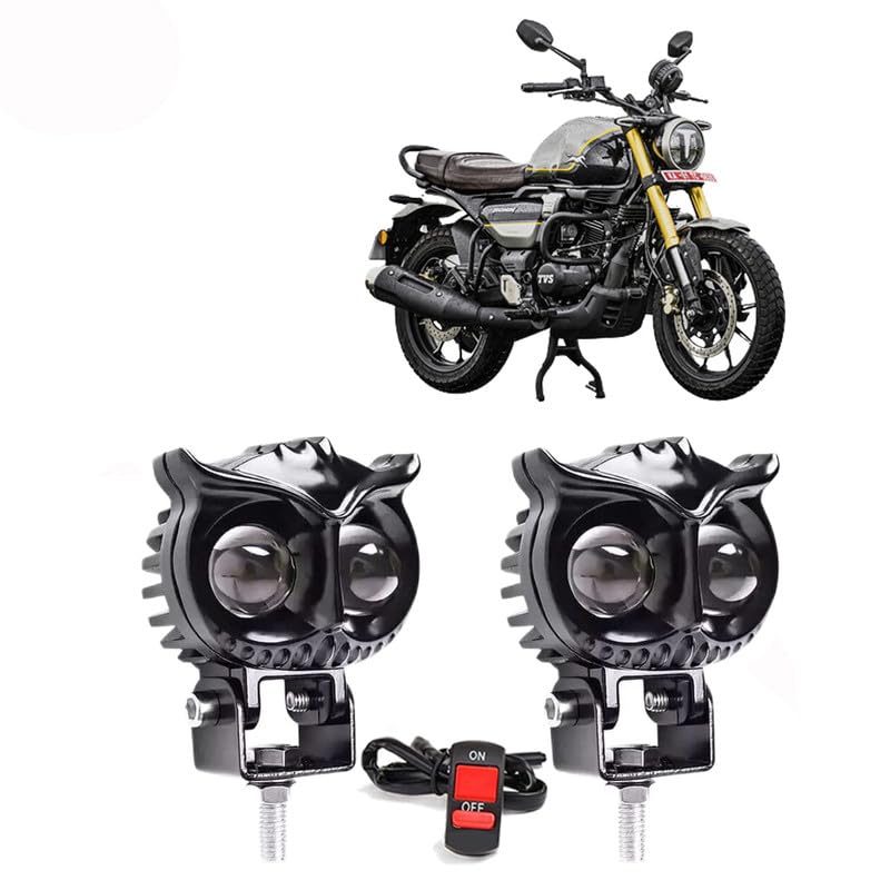 EXOME Owl Shape 12V 45W Dc LED Fog Light Spot Projector White&Yellow ...