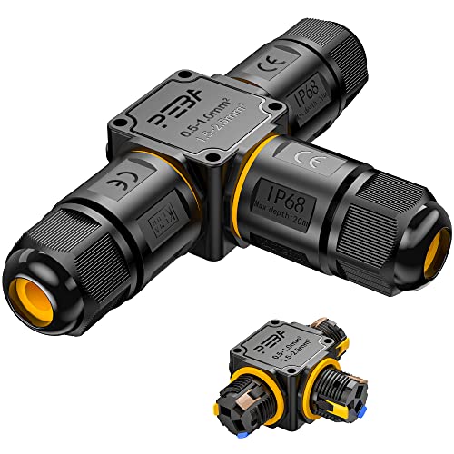 PEBA Waterproof Cable Connectors Waterproof Junction Box 3 Pin Outdoor ...