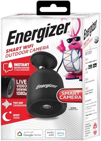 Amazon.com : Energizer Smart Outdoor 2K QHD Security Socket Camera with ...