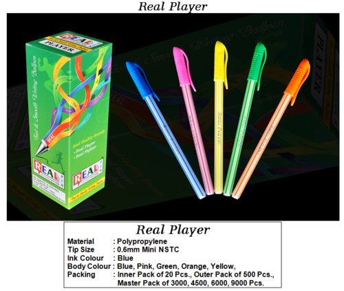 Real Player Ball Pen - Pack of 500 : Amazon.in: Office Products