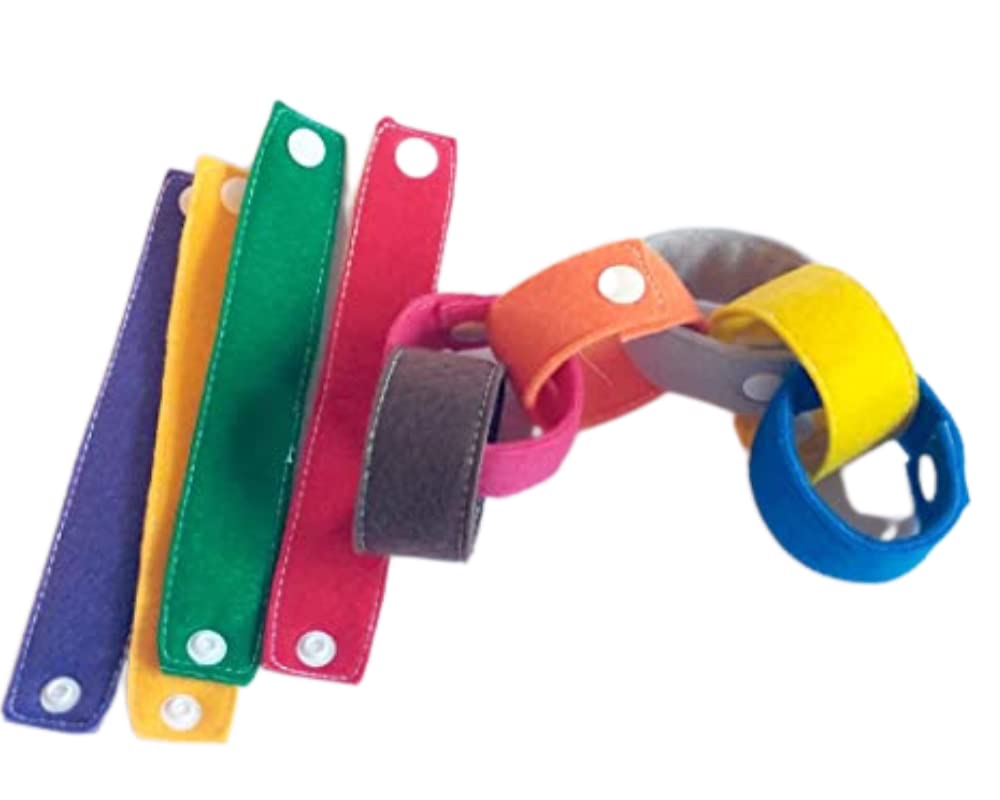 Amazon.com: Felt snap chains set of 10 loops perfect for busy bags ...