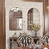 Amazon.com: NEUWEABY Arched Window Mirror, 32"x20" Black Window Pane ...