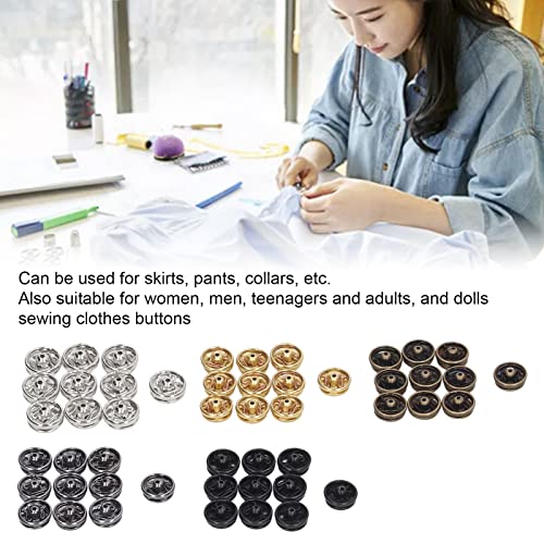 100pcs Miniature Snap Buttons, Doll Clothes Assorted Metal Snap ...