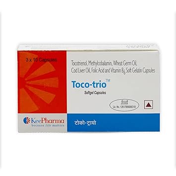 Tocotrio, 3 X 10 Capsules, Vitamin E Supplement for Leg Cramps ...
