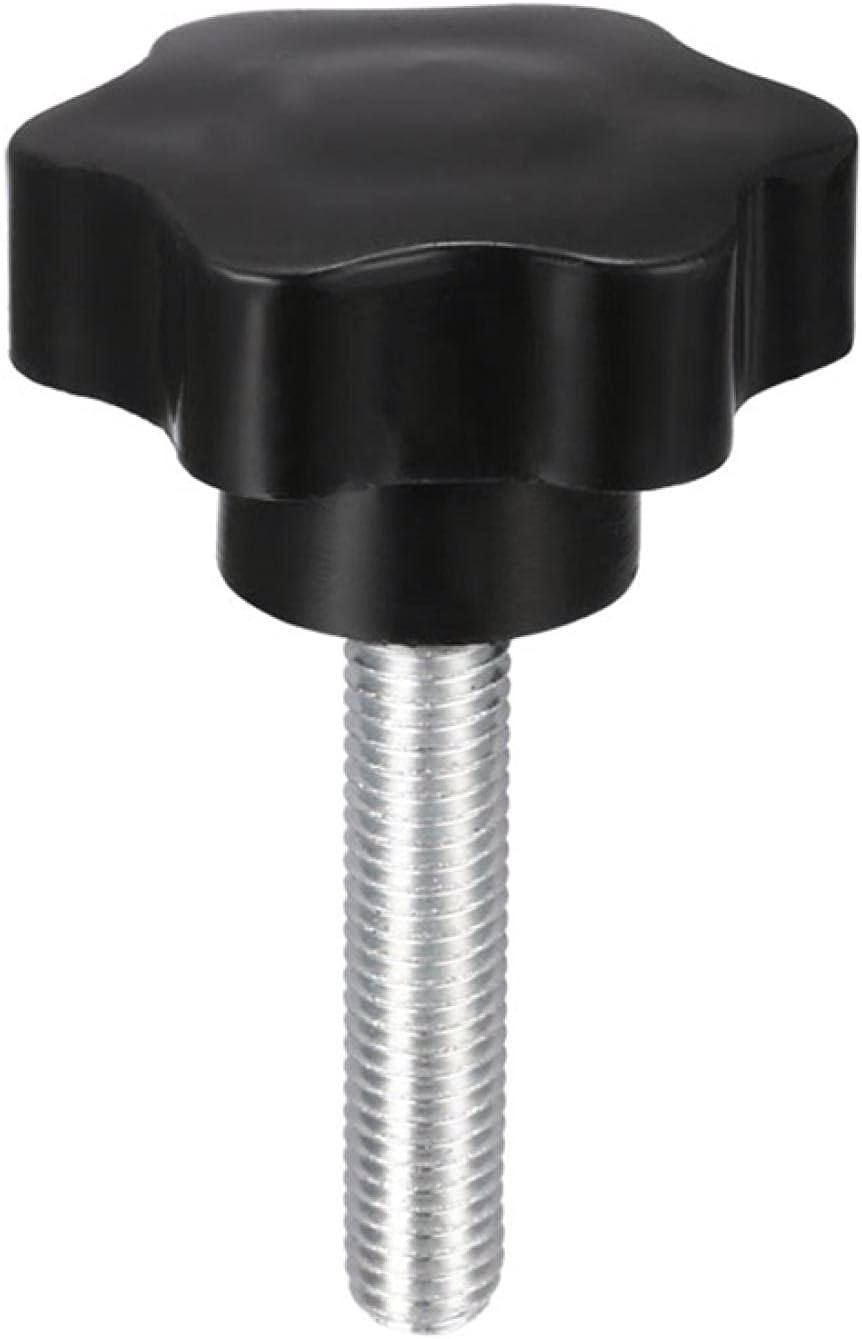 uxcell Clamping Screw Knob, 47mm Dia Plum Hex Shaped Grips Star Knob M8 ...