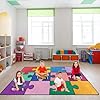 Amazon.com: Kids Rug, Classroom Rug Colorful Puzzle Playmat Rugs - 5x7 ...
