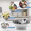 Amazon.com: YGFRSTO Mixing Bowl Set of 5, Stainless Steel Mixing Bowls ...