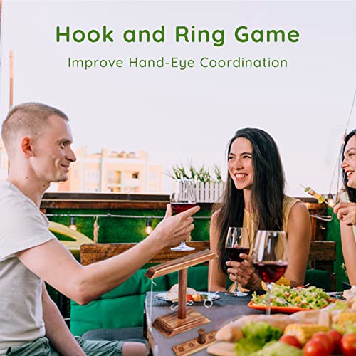 Hook And Ring Game, Ring Hook Game, Hooks Ring Toss Game, Houten Ring Swing Hook Game, Snel ...
