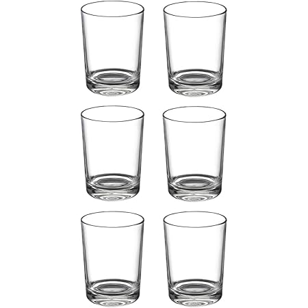 Buy Crocera Plain Chai Glass,125 ml, Set of 6 Pcs,Crystal Clear for ...