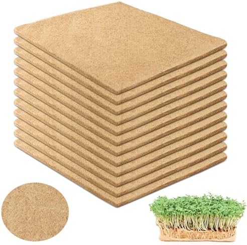 Amazon.com: Legigo 12 Pack Jute Plant Grow Mat for Microgreens- 10" X ...