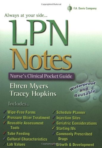 LPN Notes: Nurse's Clinical Pocket Guide: 9780803611320: Medicine ...
