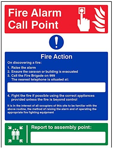 VSafety Caravan Site Fire Action/Your Assembly Point Is: Sign ...