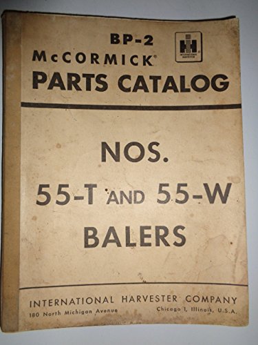 IH International McCormick 55-T & 55-W Balers Parts Catalog Book Manual ...