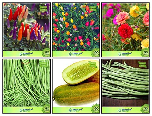 Creative Farmer Garden Seeds Combo Flower Seeds & Vegetable Seeds ...