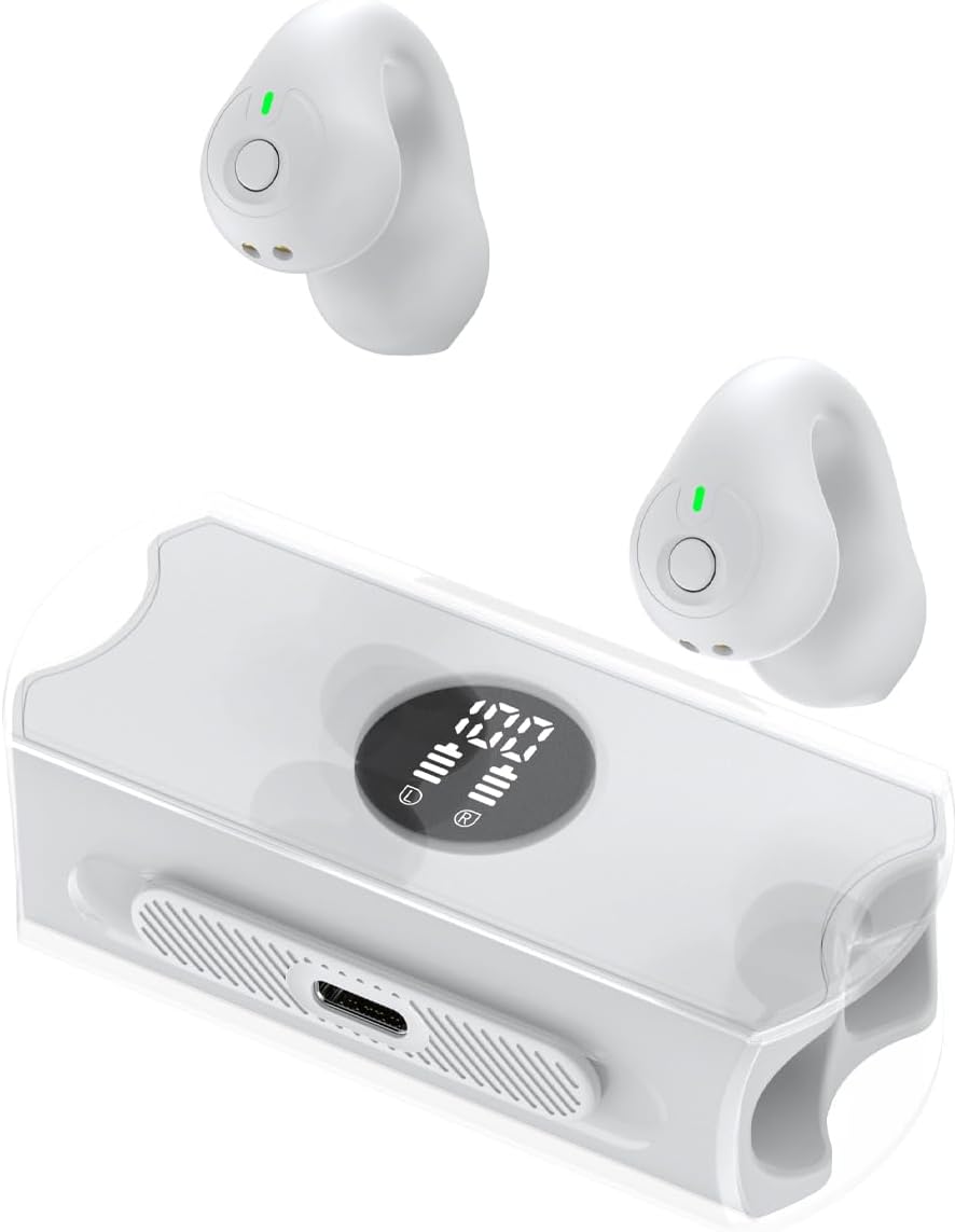 Amazon.com: Ear Clips Ear Buds Wireless, Painless Open Ear Bone ...