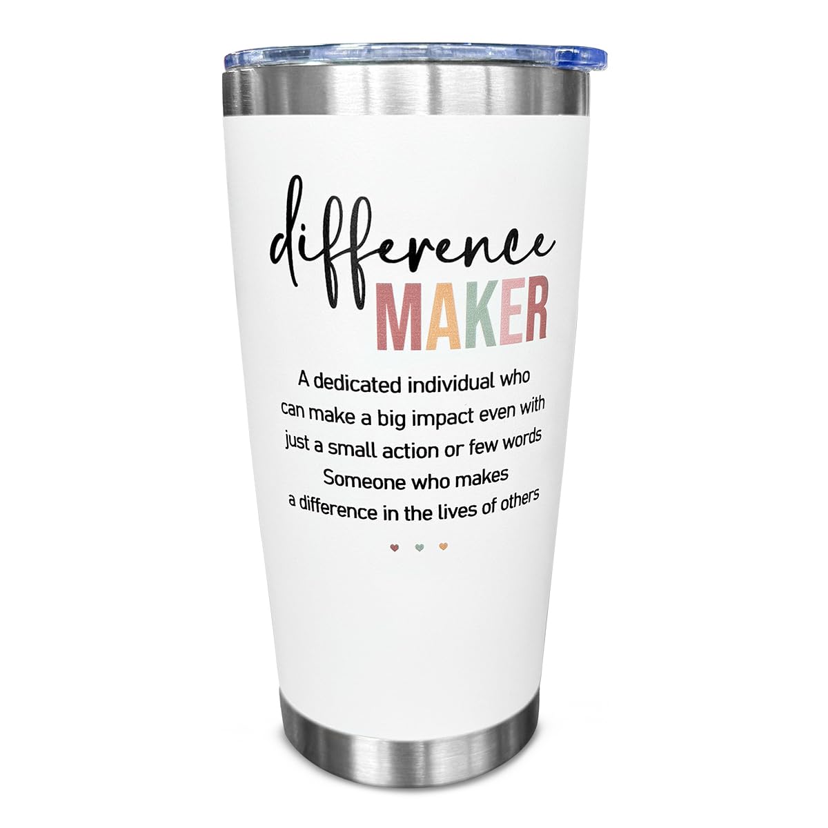 Amazon.com | SOL VIBES Difference Maker Tumbler, 20 Oz Stainless Steel ...