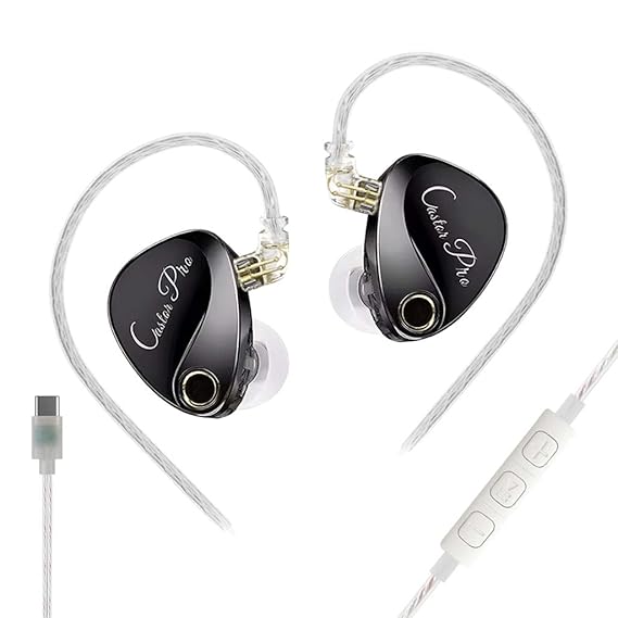 AUDIOCULAR x KZ Castor Pro x Wired IEM in Ear Monitor with Type C Plug ...