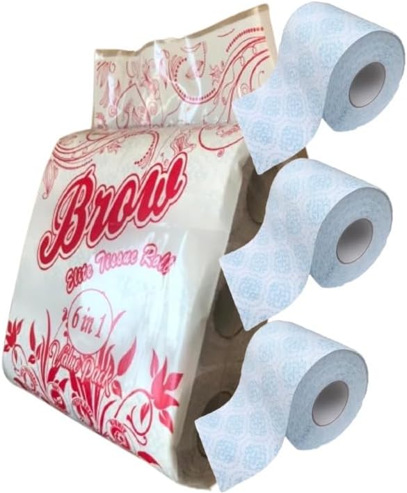 BROW Toilet Paper Roll, 6 Rolls,160 Pulls, 3 Ply, CYAN : Amazon.in ...
