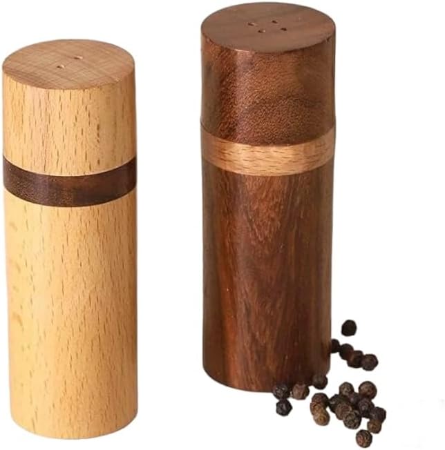 Amazon.com: Kalmar Home Acacia Wood 4 Inch Salt & Pepper Shakers: Home ...