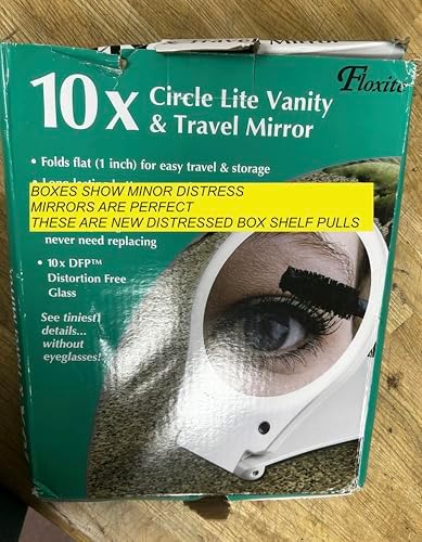 Amazon.com: Floxite Circle Lighted and folding Vanity & Travel 10x ...