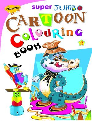 Super Jumbo Cartoon Colouring Book-2 : Manoj Pub. Ed. Board: Amazon.in ...