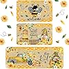 Amazon.com: Timgle 3 Pcs Bee Kitchen Rugs Gnomes Rug Retro Style Non ...