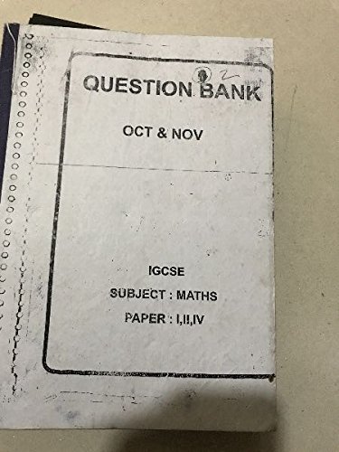 Buy Igcse maths question bank Book Online at Low Prices in India ...