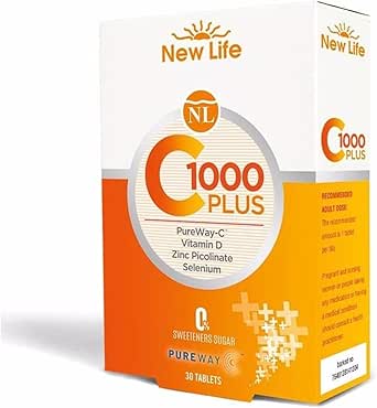 NEWLIFE C-1000 Plus Takviye Edici Gıda 30 Kapsül : Amazon.com.tr ...