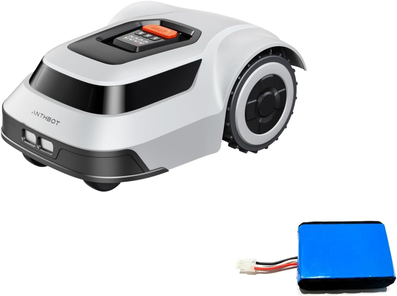 Amazon.com: ANTHBOT 0.22 Acre Robot Lawn Mower + 2500mAh Battery ...