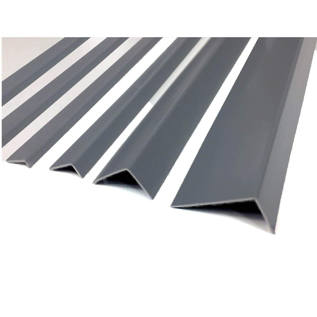 Unequal Grey Plastic PVC Corner 90 Degree 1 Meter Trim Wall Corner ...