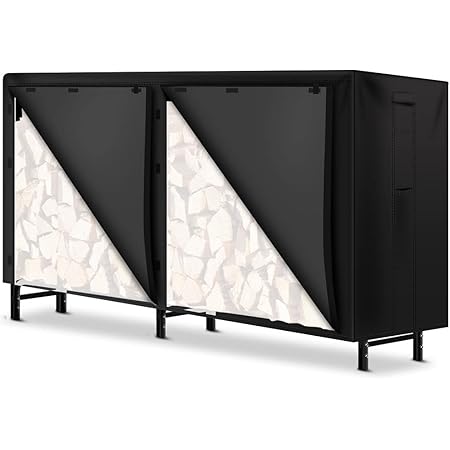 Amazon.com : Easy-Going 8 Feet Outdoor Log Rack Cover 600D Heavy Duty ...