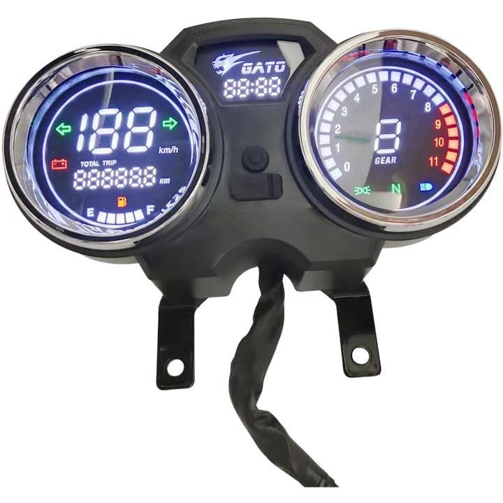 Amazon.com: Tachometer GN125 Digital Speedometer Motorcycle Meter Assy ...