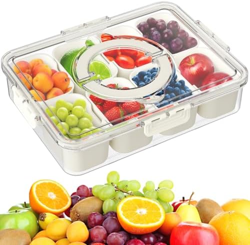 Amazon.com: fortheast Snackle Box Container- Portable Divided Serving ...