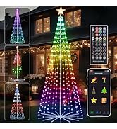 Amazon.com: FANCILLUMA 7 FT Lighted Palm Tree Smart App Remote Control ...