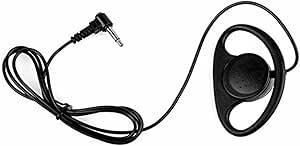 Amazon.com: D Shape Ear Hook Earpiece, 3.5mm 1 Pin Plug Connector ...