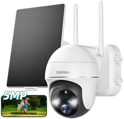 Amazon.com : ZUMIMALL Security Cameras Wireless Outdoor, 2K Solar ...