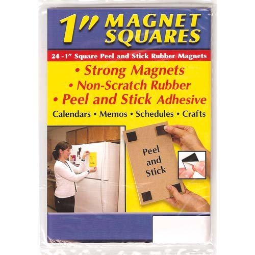 Amazon.com: Small Parts 08057 Magnet Squares with Adhesive, 1/16X1-Inch ...