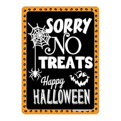 20 FREE: Get Your "No Candy" Halloween Sign Printable - The Joy of Gifts