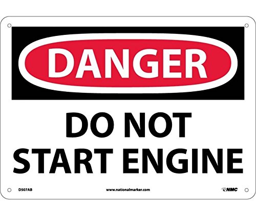 National Marker D507AB Do Not Start Engine Sign: Amazon.com: Industrial ...