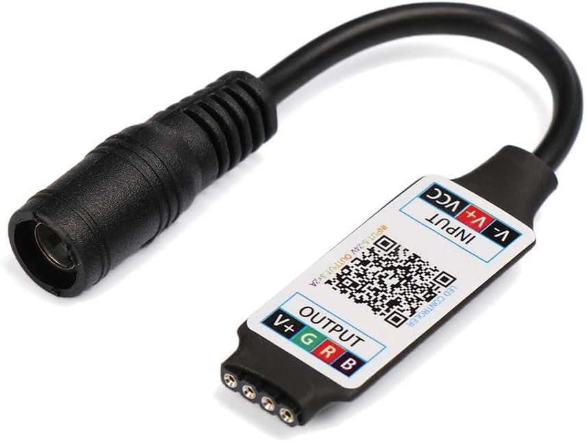Buy DC 5V-24V Mini Bluetooth RGB Controller 6A for 3528 5050 COB LED ...