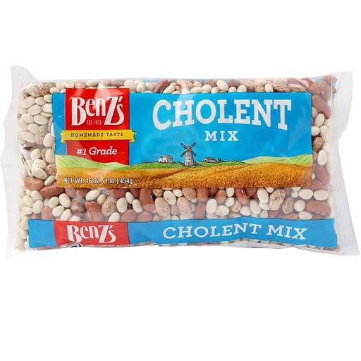 Amazon.com : Benz's Chulent Cholent Mix Beans (Kosher) 16-Ounce Bag (2 ...