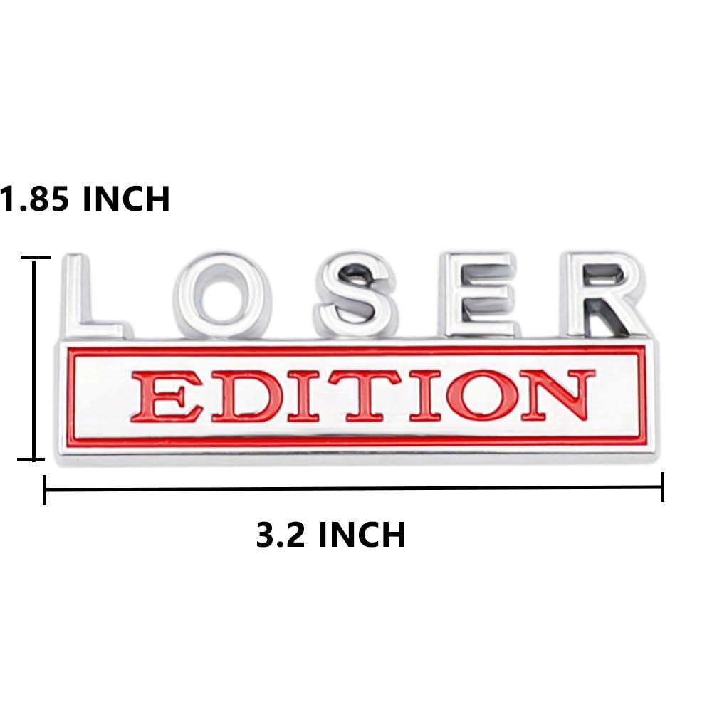 Snapklik.com : Loser Edition Emblem Car Side Rear Front Hood Trunk Door ...