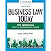 Cengage Advantage Books: Business Law Today, The Essentials: Text and ...