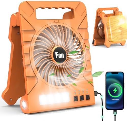 Amazon.com: Apatner Portable Solar Fan, Solar Powered Camping Fan ...