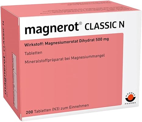 magnerot CLASSIC N Tabletten mit Magnesiumorotat bei Magnesiummangel ...