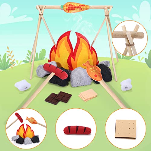 Snapklik.com : GC 34 Pcs Pretend Camping Set Kids Campfire Toys Plush ...