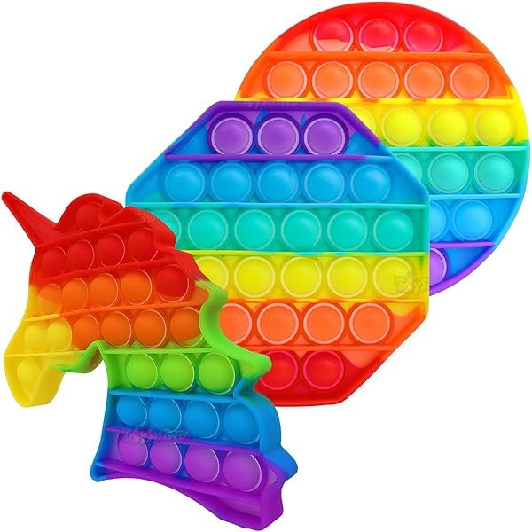 Buy Hcetigol Combo Push Pop Bubble Sensory Fidget Toy Set,Pop It Push ...
